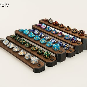 Handcrafted Wooden Dice Display Stand | Minimalist Tabletop Holder for ...
