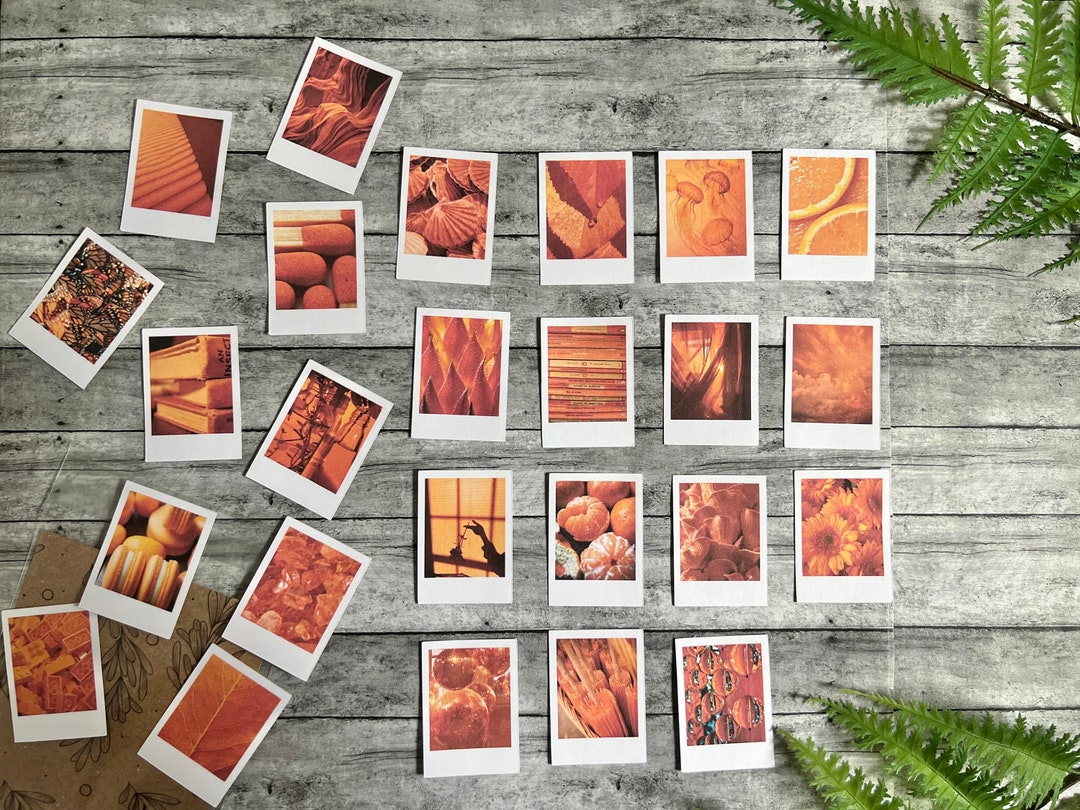 Aesthetic Orange Sticker Pack Image Inspired Twenty-five Stickers for ...