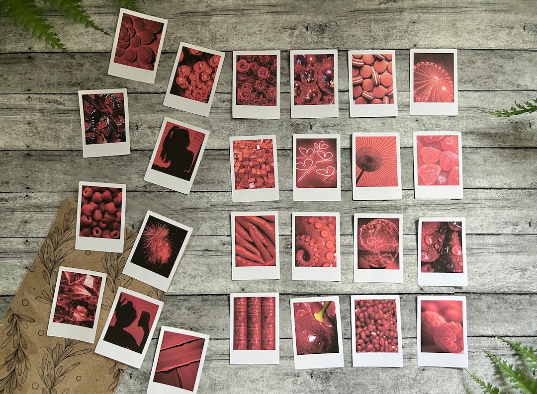 Aesthetic Red Sticker Pack Image Inspired Twenty-five Stickers for ...