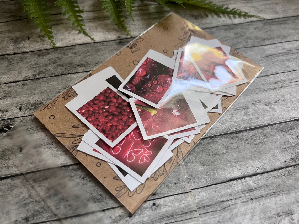 Aesthetic Red Sticker Pack Image Inspired Twenty-five Stickers - Etsy