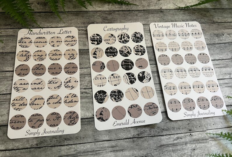 Dark Academia Vintage Letter Music Notes Cartography Basic - Etsy