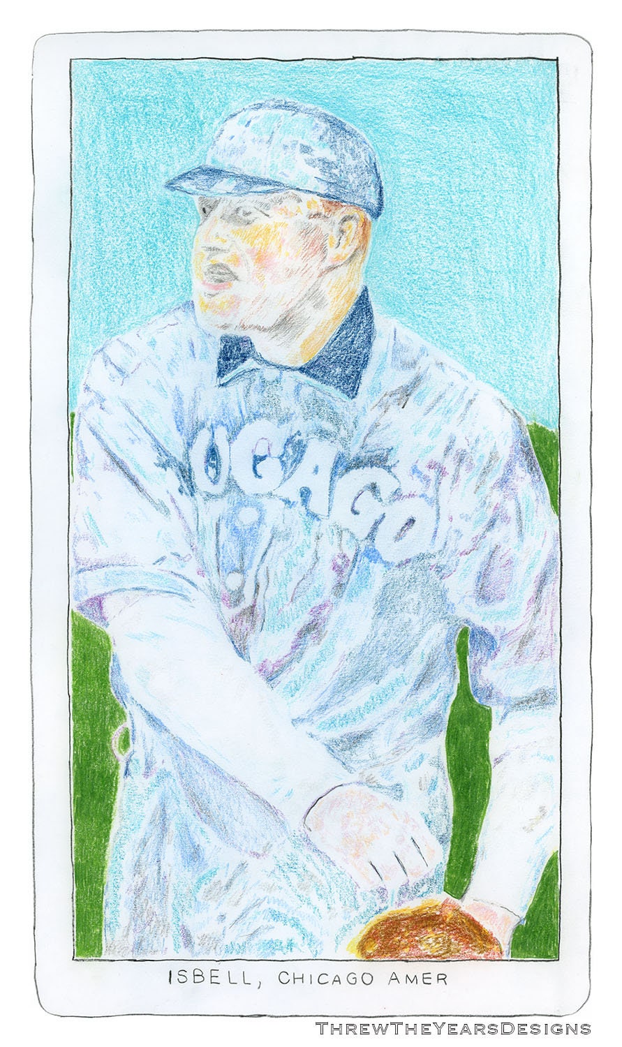 1909 T206 Frank Isbell - Etsy