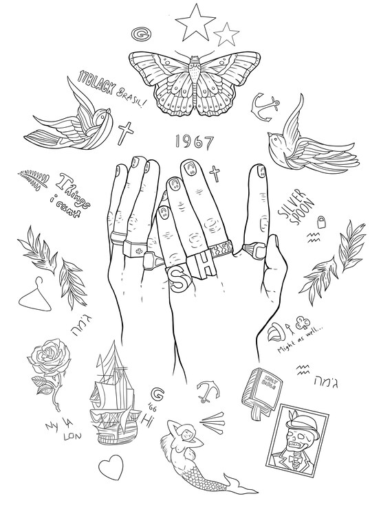 Harry Styles Coloring Book Coloring Pages