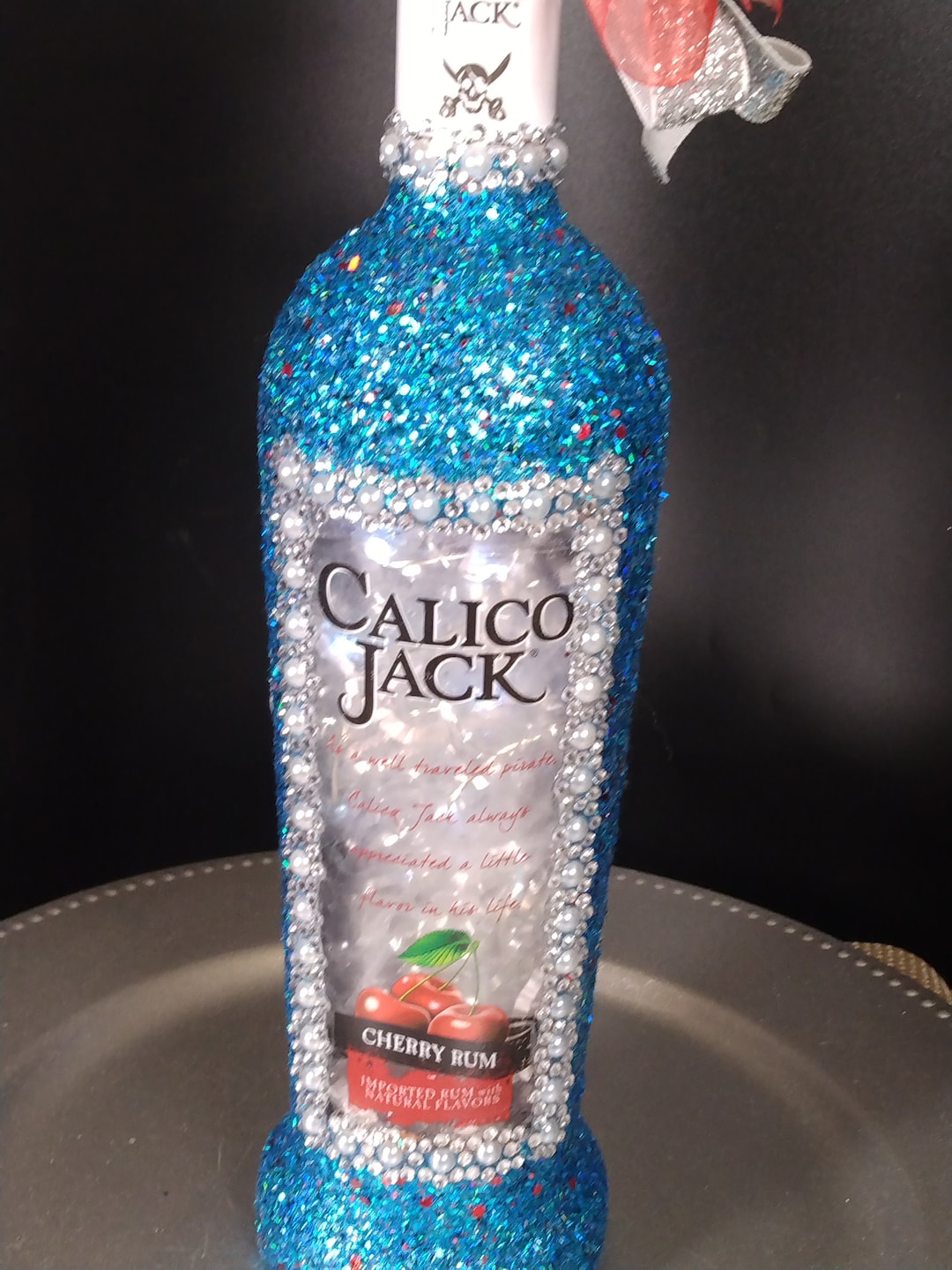 Handmade, Calico Jack Cherry Rum 750ml EMPTY Liquor Bottle With ...