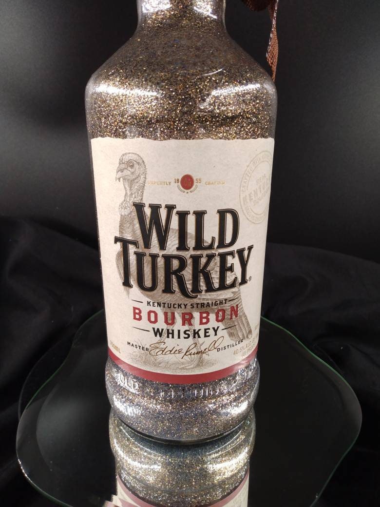 Handmade, Wild Turkey Kentucky Straight Bourbon Whiskey Liquor Bottle ...