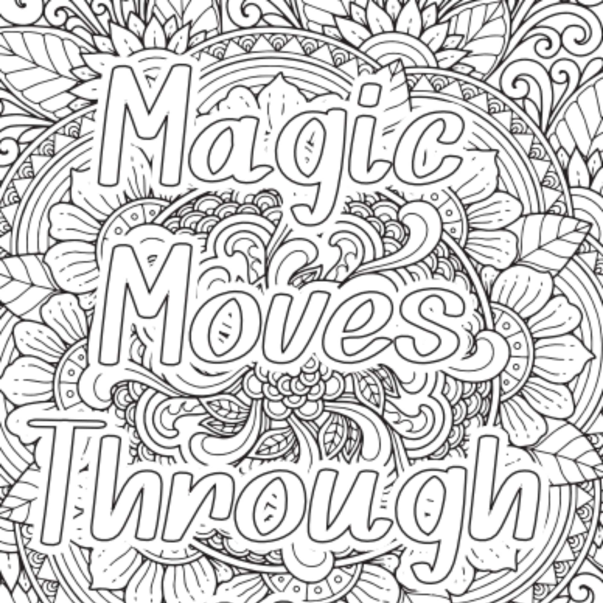 Manifestation Mandala Printable Coloring Pages (20) - Etsy