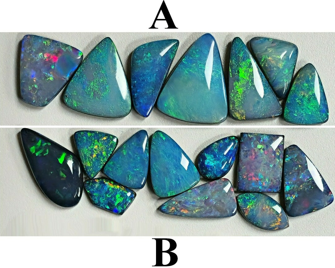 54073.0 Unusual Shaped Opal Doublets Made in Australia From Natural ...