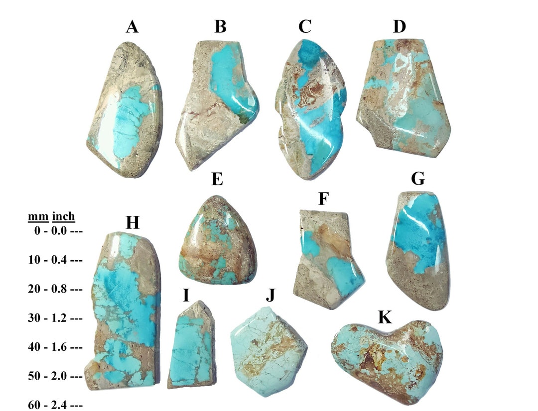 54012.0 Australian Turquoise turqoz Large Free Shaped Low Cabochon ...