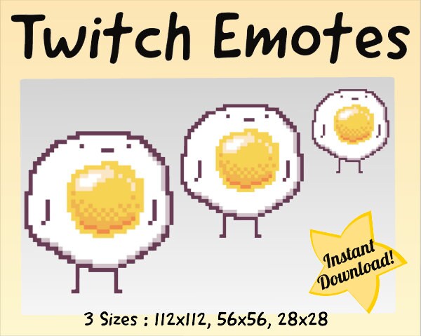Happy Egg Emotes / Add a Unique Touch to Your Channel, Can Be Used on ...