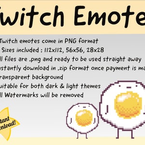 Happy Egg Emotes / Add a Unique Touch to Your Channel, Can Be Used on ...
