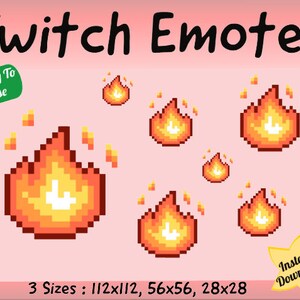Fire Emote Add a Unique Touch to Your Channel, Can Be Used on Twitch ...