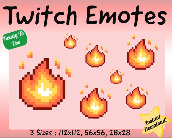 Fire Emote Add a Unique Touch to Your Channel, Can Be Used on Twitch ...