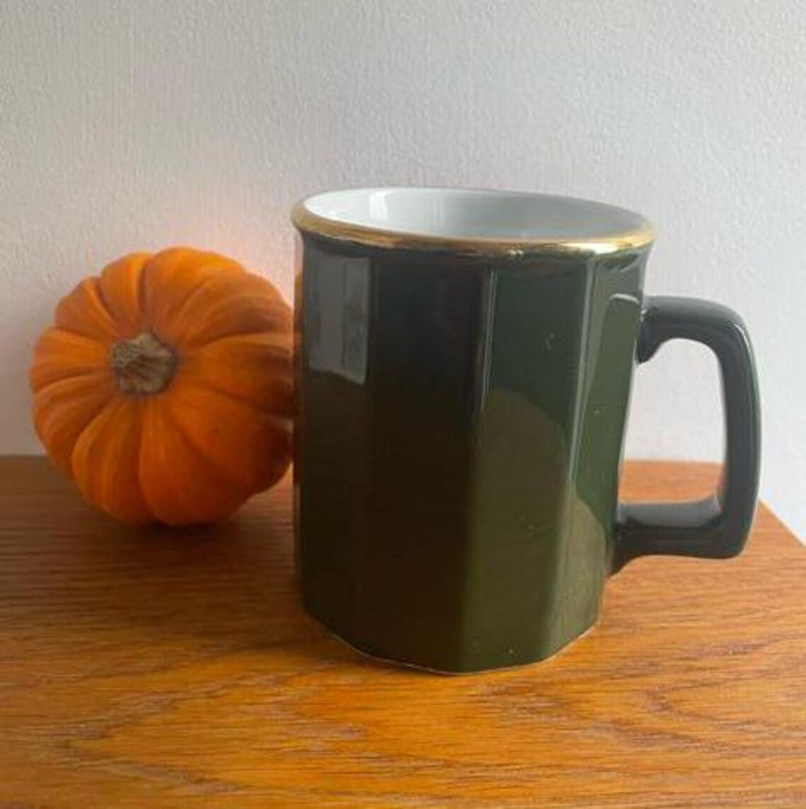 Green Apilco Ware | French Vintage Porcelain | Tea Coffee Cups and ...