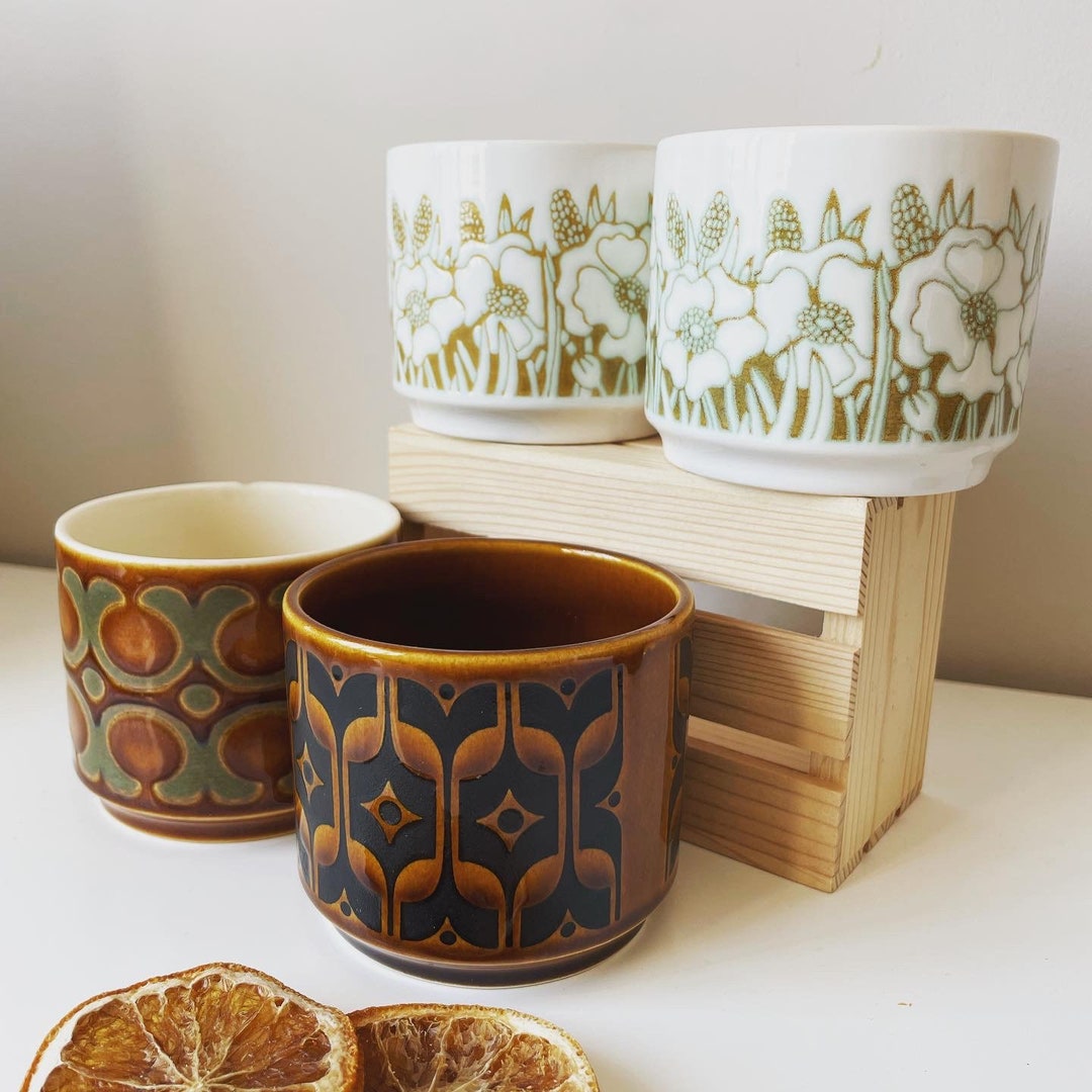 Vintage Hornsea Small Pots Retro Sugar Bowls Hornsea Fleur Bronte and ...