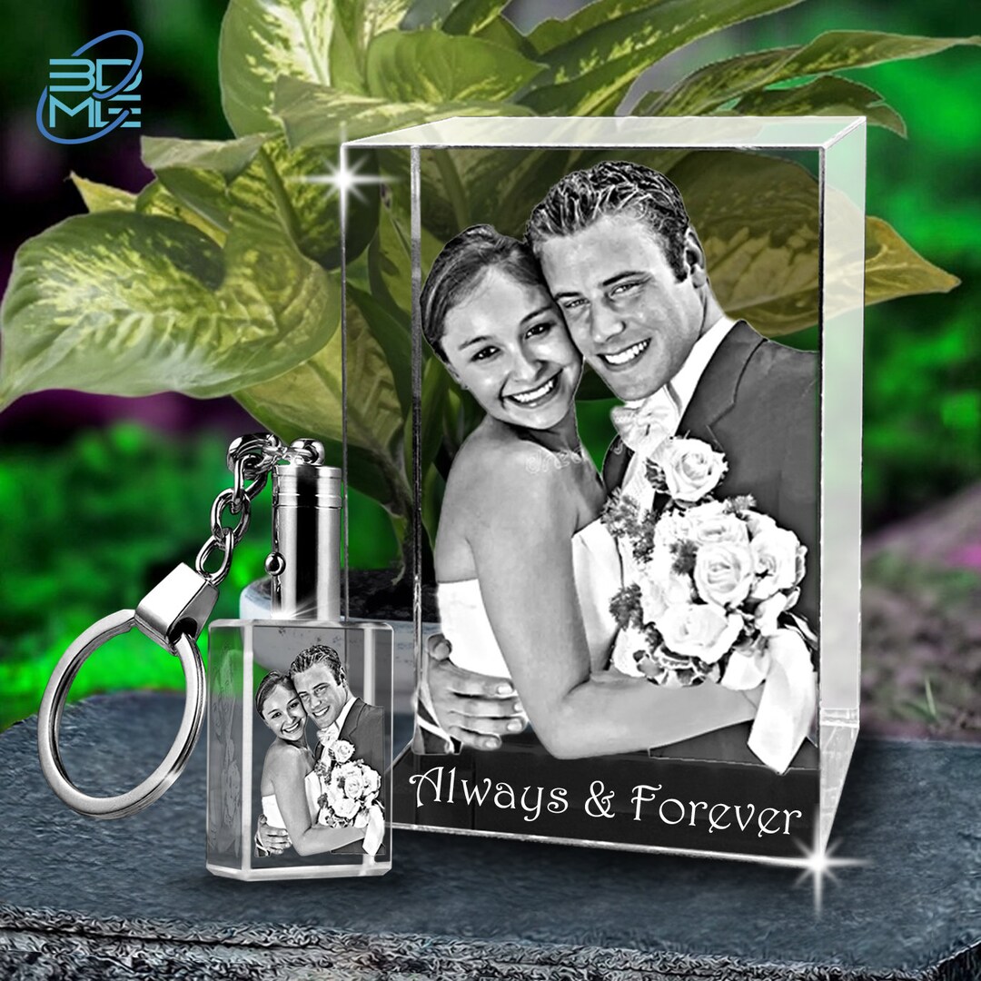 3D Photo Crystal W/ Free Lighted Keychain *LIMITED TIME OFFER ...