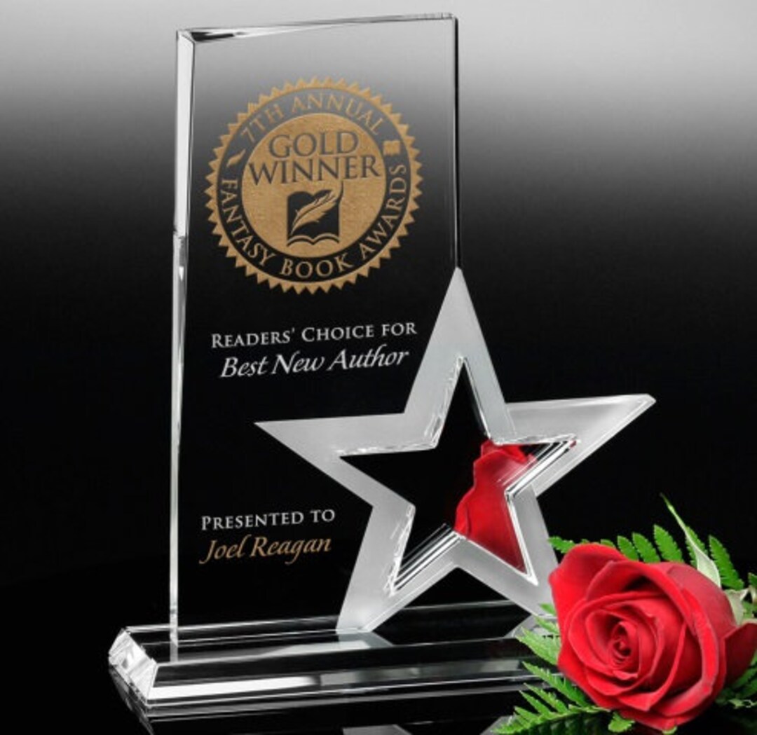 Crystal Infinity Star Award | Custom Etched & Engraved Glass ...