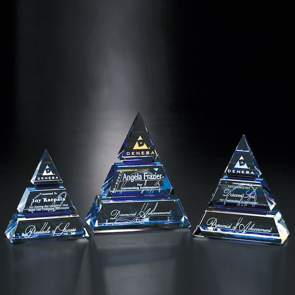 Custom Engraved Glass Pyramid - Etsy