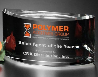 Crystal Stagecoach Award Custom Etched & Engraved Glass - Etsy