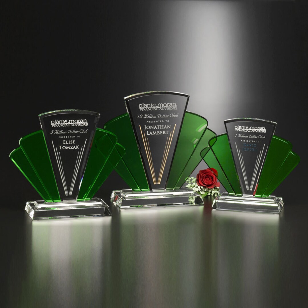 Phantasia Emerald Award | Custom Laser Etched & Engraved Glass ...