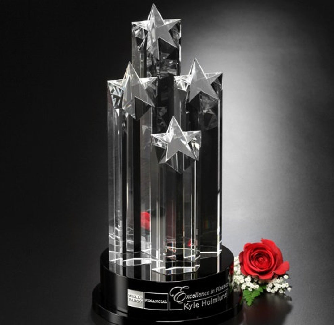 Crystal Constellation Star Award | Custom Etched & Engraved Glass ...