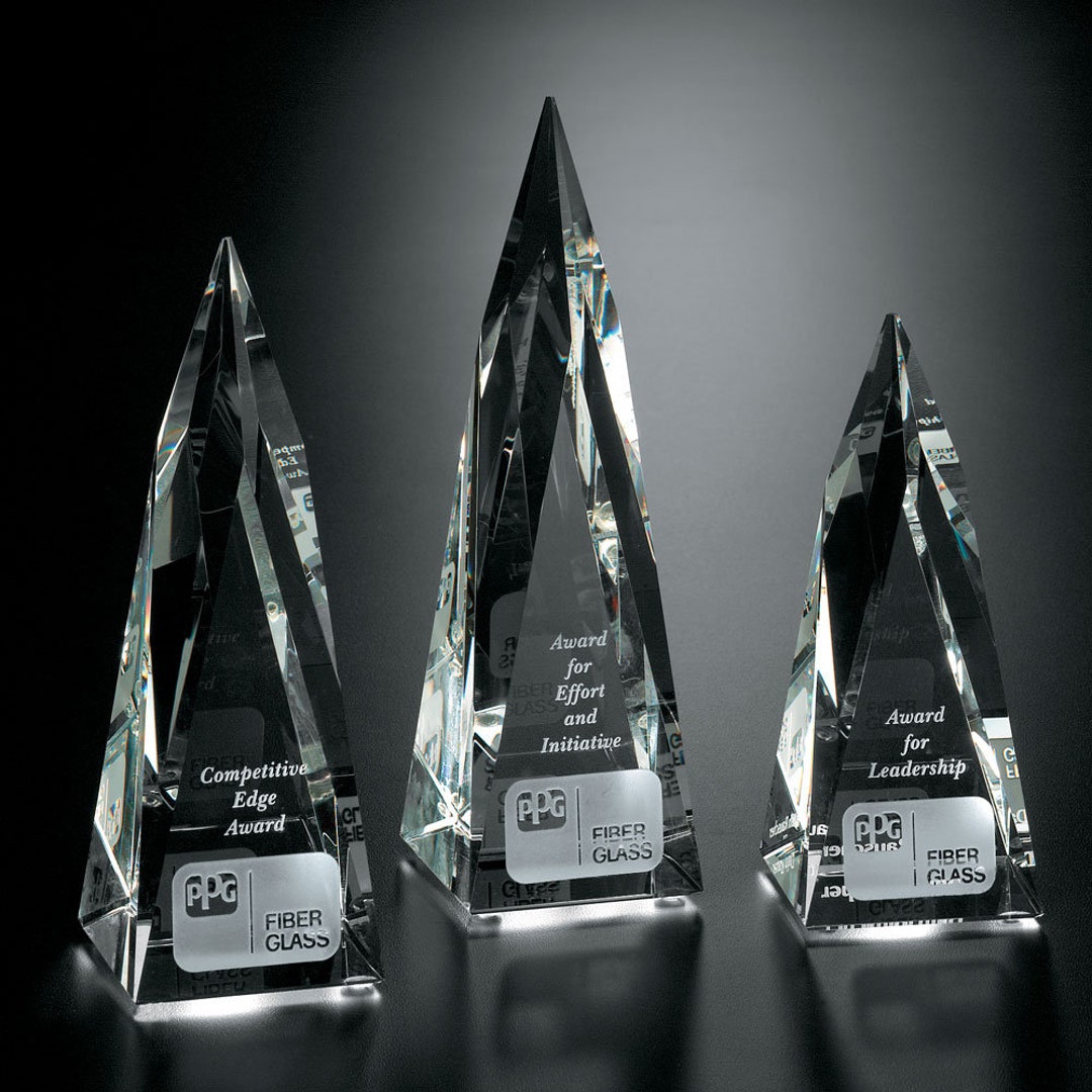 Crystal Whittier Award | Custom Etched & Engraved Glass | Personalized ...