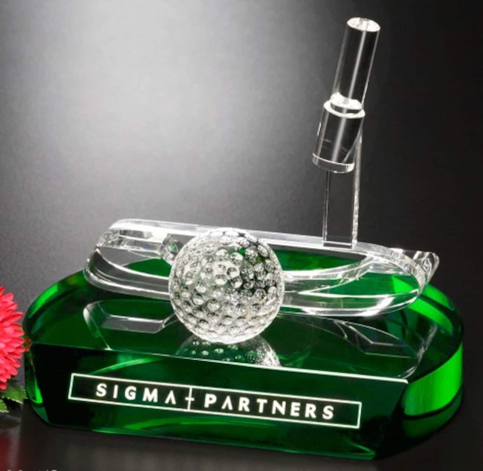 Putter Emerald Award Custom Laser Etched & Engraved Glass - Etsy