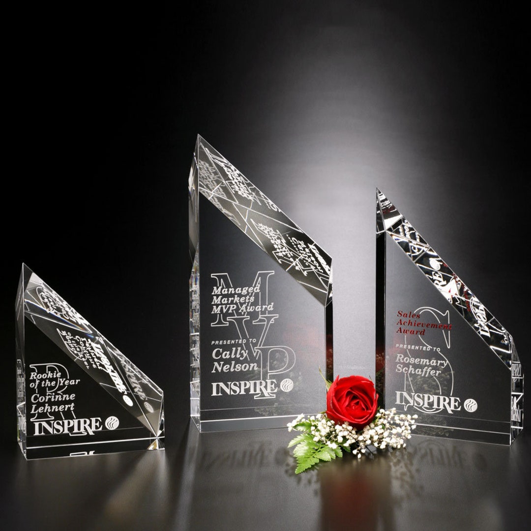 Crystal Stafford Peak Award | Custom Etched & Engraved Glass ...
