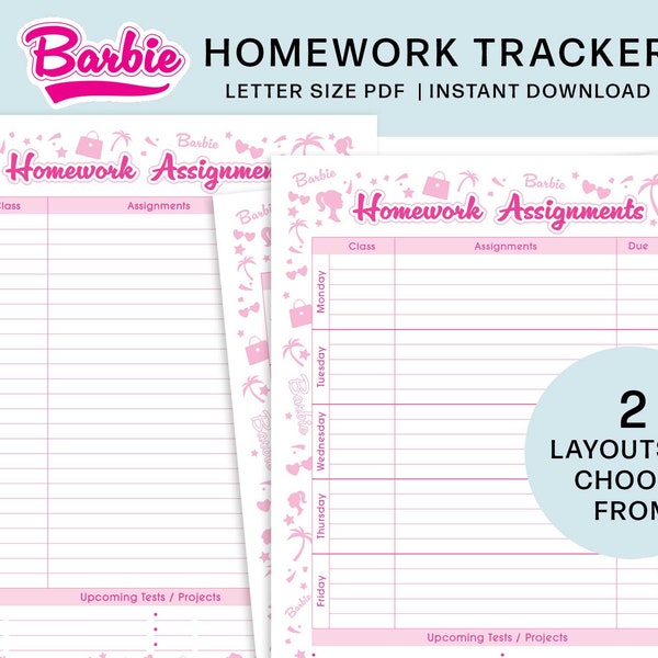 Homework Planner - Etsy