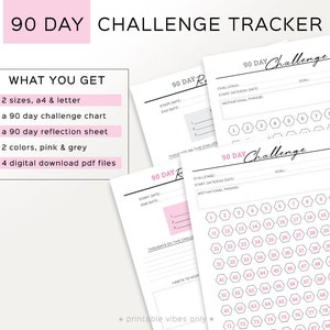 Printable 90 Day Workout Chart, Fitness, Workout Routine, Strength ...