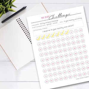 Printable 90 Day Workout Chart, Fitness, Workout Routine, Strength ...