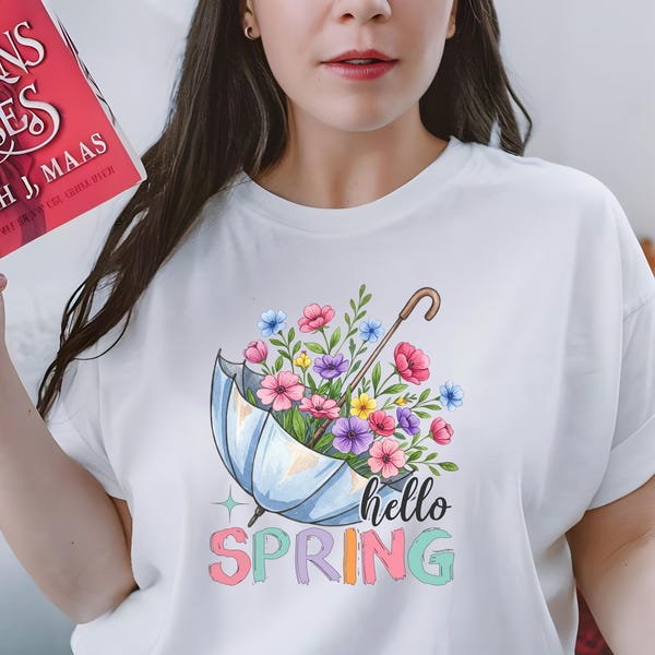 Hello Spring Shirt - Etsy