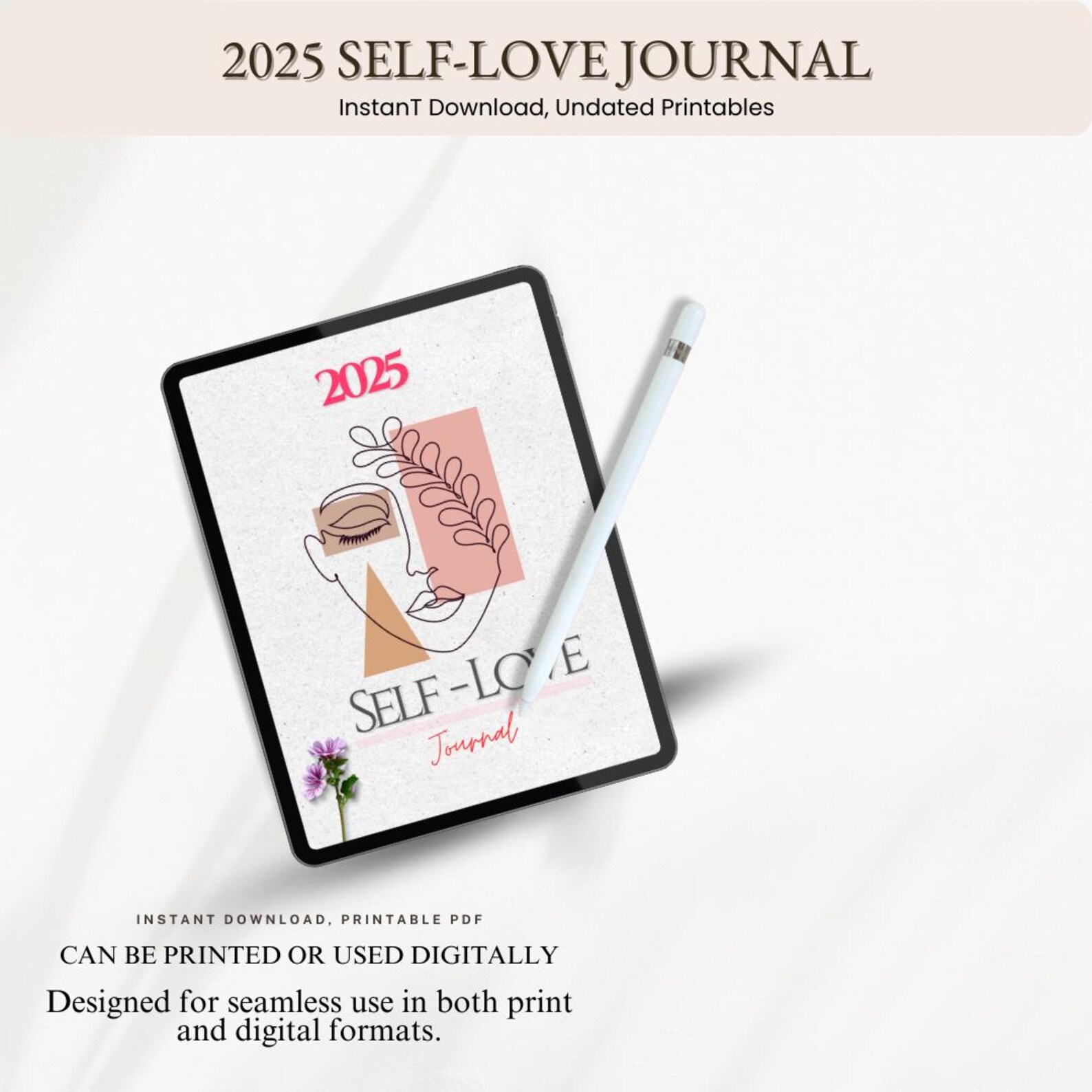 2025 Self Love Journal, Self Care Diary, Personal Growth Planner, Daily ...