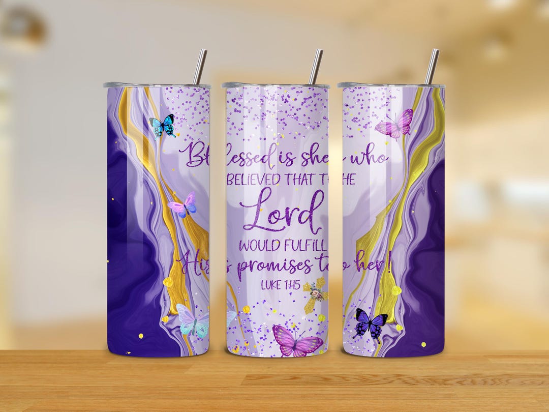 Faith Quote 20oz Tumbler Wrap - Christian Tumbler PNG Design ...