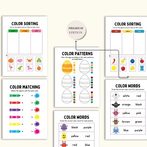 Kindergarten Colors Workbook - Kids Learning Activity Book, Preschool ...