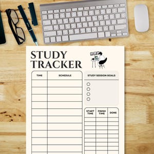 Study Tracker Template - Assignment Tracker - Study Tracker -task Tracker -printable Study ...