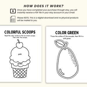 Kindergarten Colors Workbook - Kids Learning Activity Book, Preschool ...