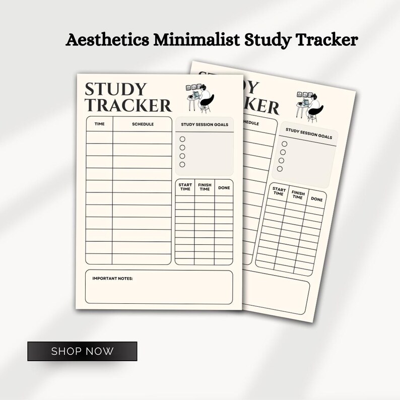 Study Tracker Template - Assignment Tracker - Study Tracker -task ...