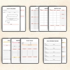 2025 Goal Planner, Annual Planner, Daily Journal, Habit Tracker ...