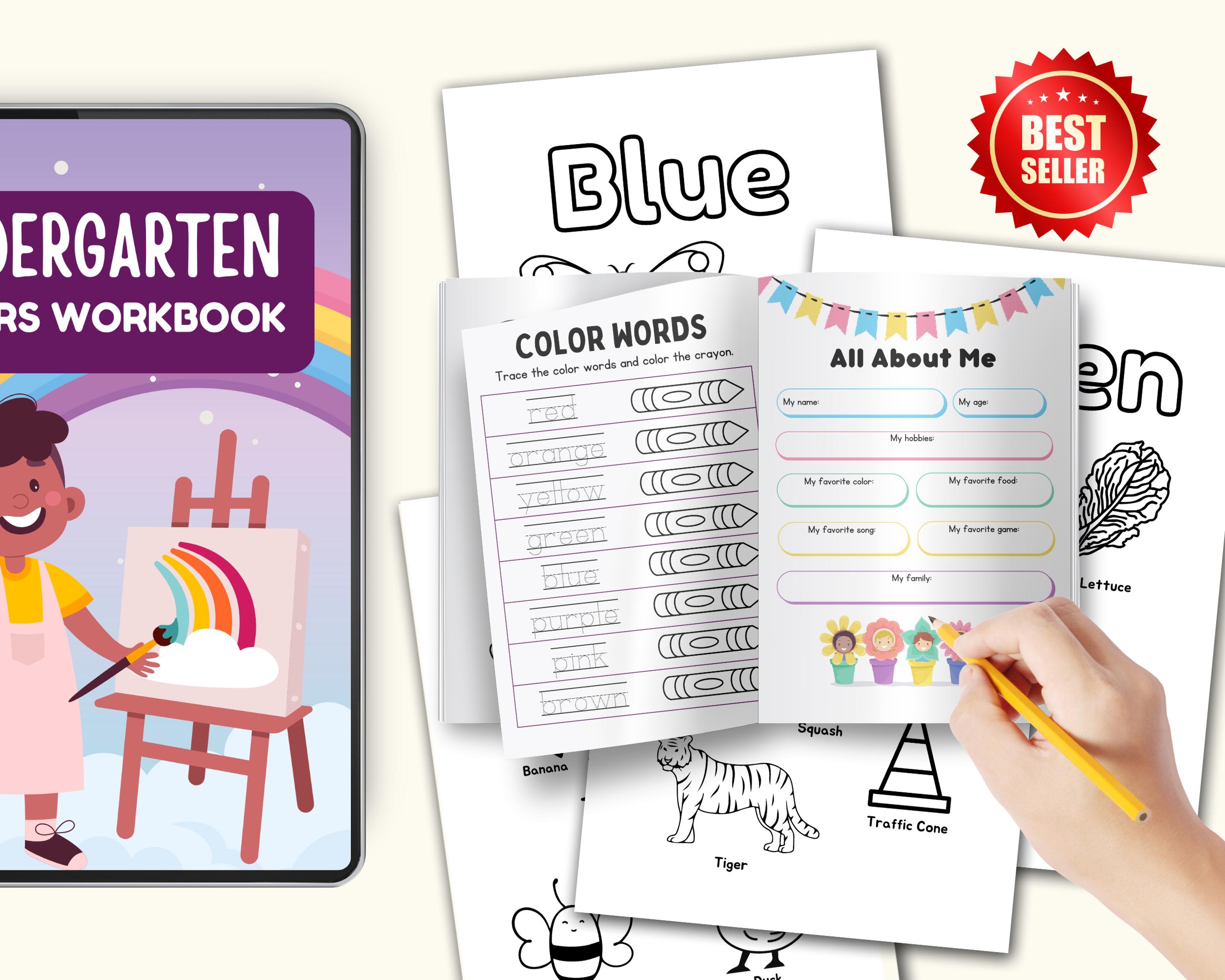 Kindergarten Colors Workbook - Kids Learning Activity Book, Preschool ...