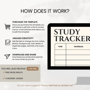 Study Tracker Template - Assignment Tracker - Study Tracker -task Tracker -printable Study ...