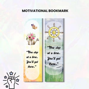 Printable Motivational Bookmark, Instant Download, Inspirational Quote ...