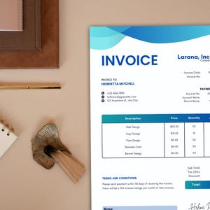 Invoice Template - Business Invoice Template - Billing Template ...