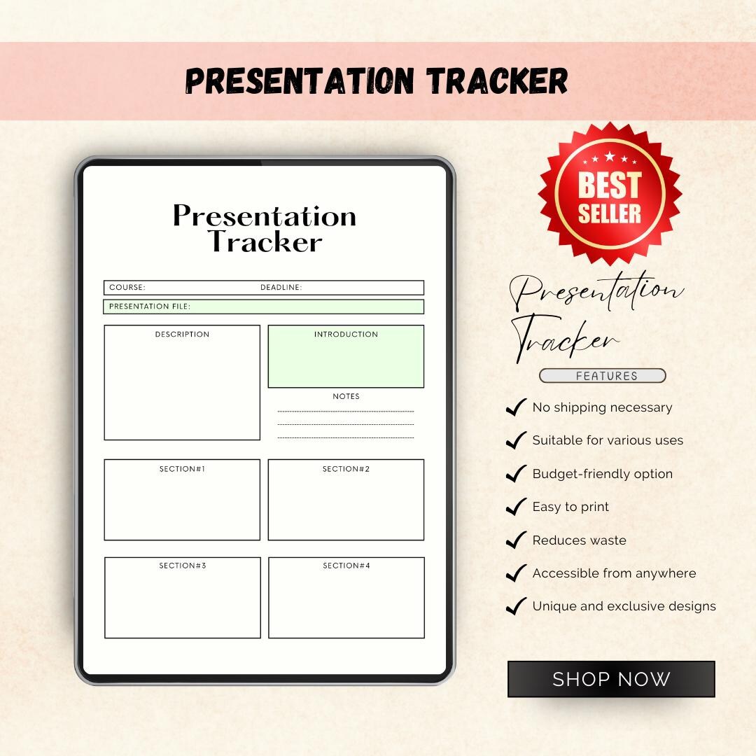 Presentation Tracker Organizer, Slide Tracker Device, Remote Control ...