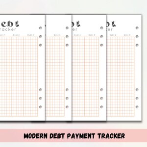 Debt Payment Tracker - Financial Planner - Budget Tracker - Debt ...