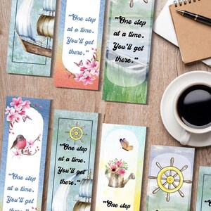 Printable Motivational Bookmark, Instant Download, Inspirational Quote ...