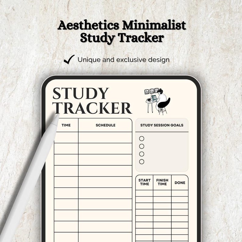 Study Tracker Template - Assignment Tracker - Study Tracker -task Tracker -printable Study ...