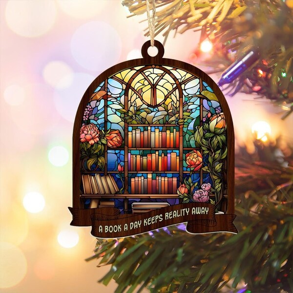 Book Ornament - Etsy