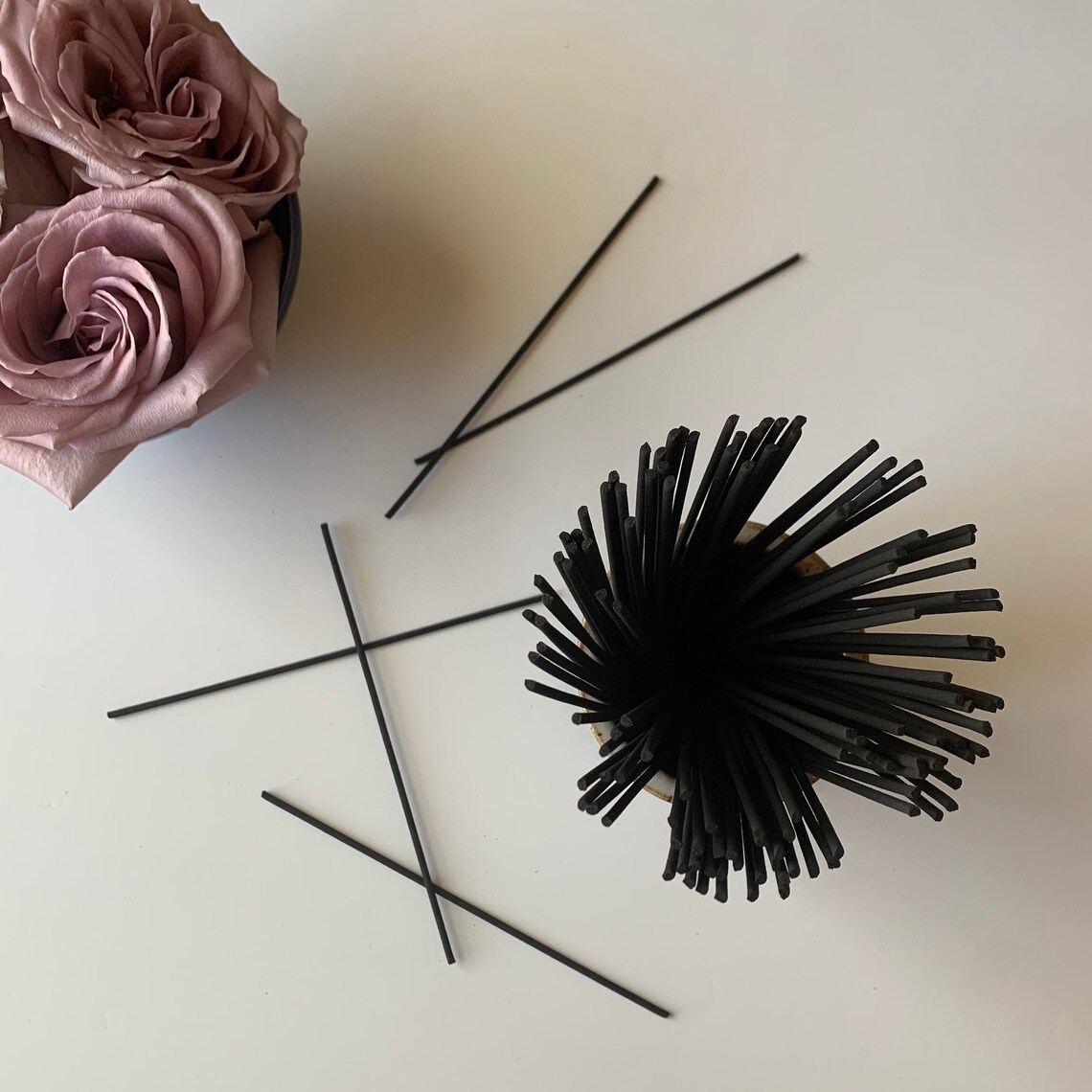 Smokeless Korean Incense - ROSE - Made With Bamboo Charcoal - Etsy