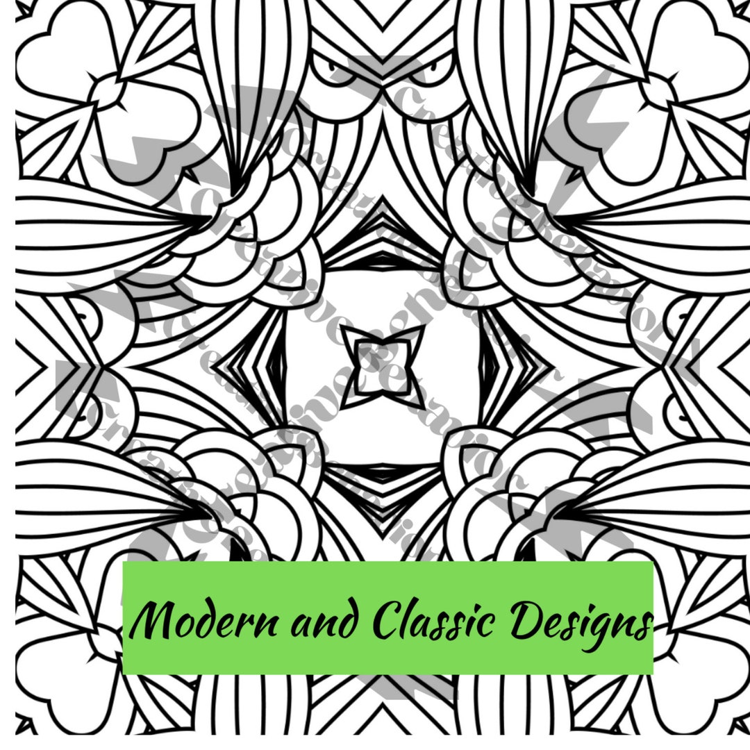 20+ Mandala Coloring Pages - Etsy