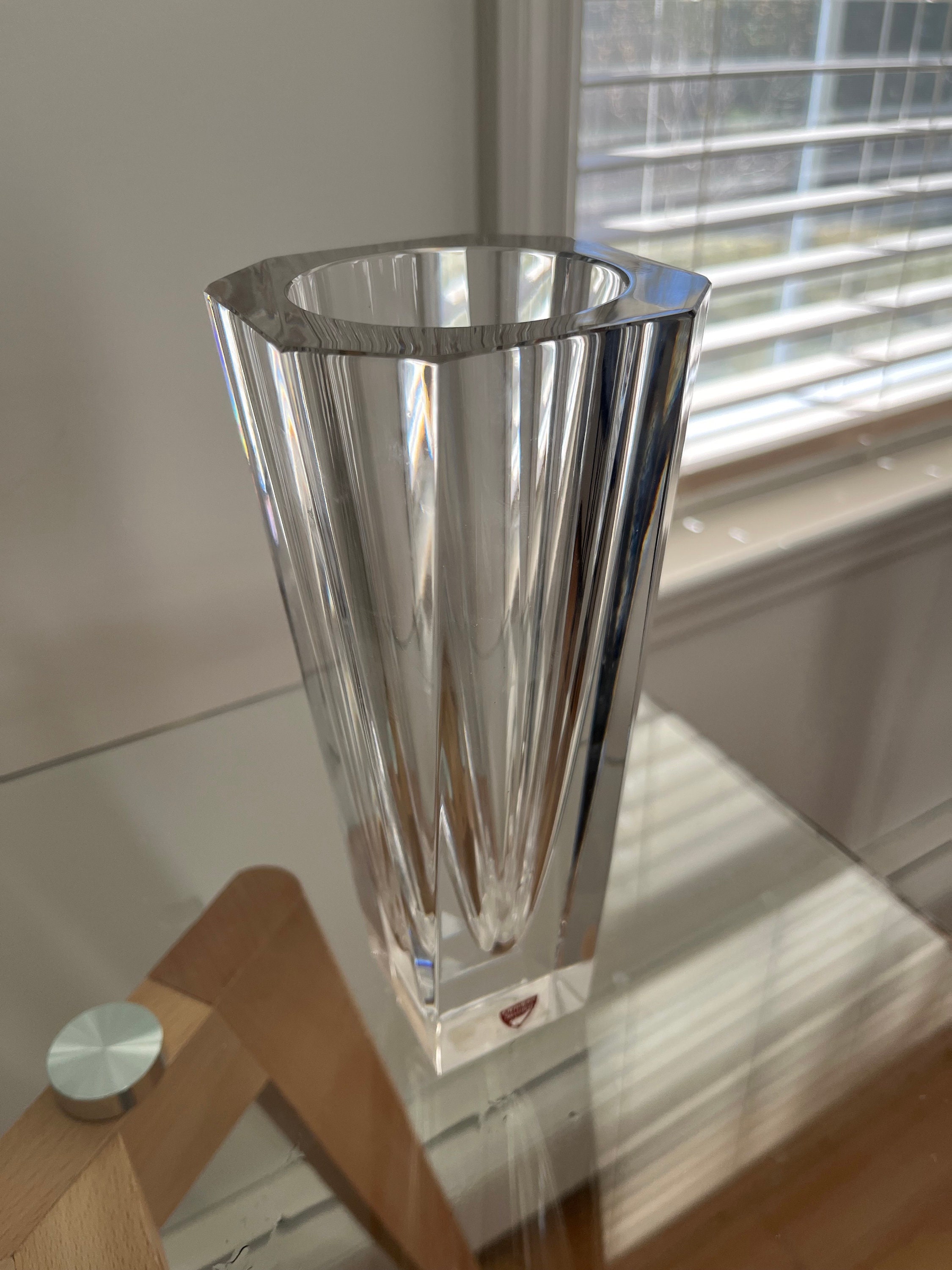 Crystal Vase by Orrefors of Sweden - Etsy